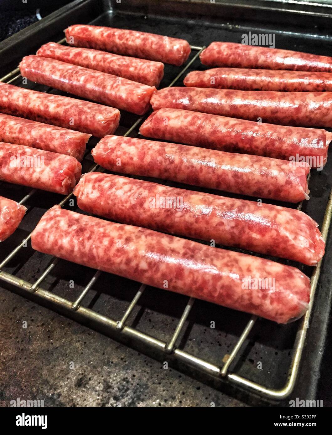 Uncooked sausage hi-res stock photography and images - Alamy
