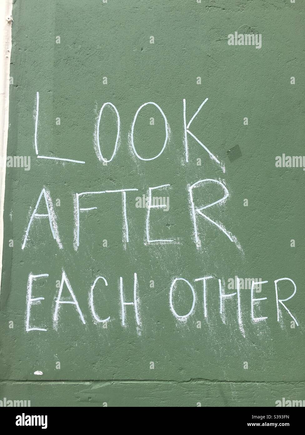 Look after each other hi-res stock photography and images - Alamy