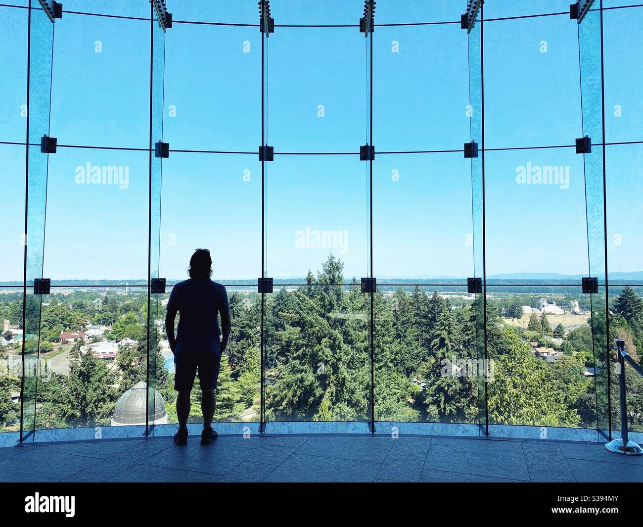 Man standing silhouette hi-res stock photography and images - Alamy