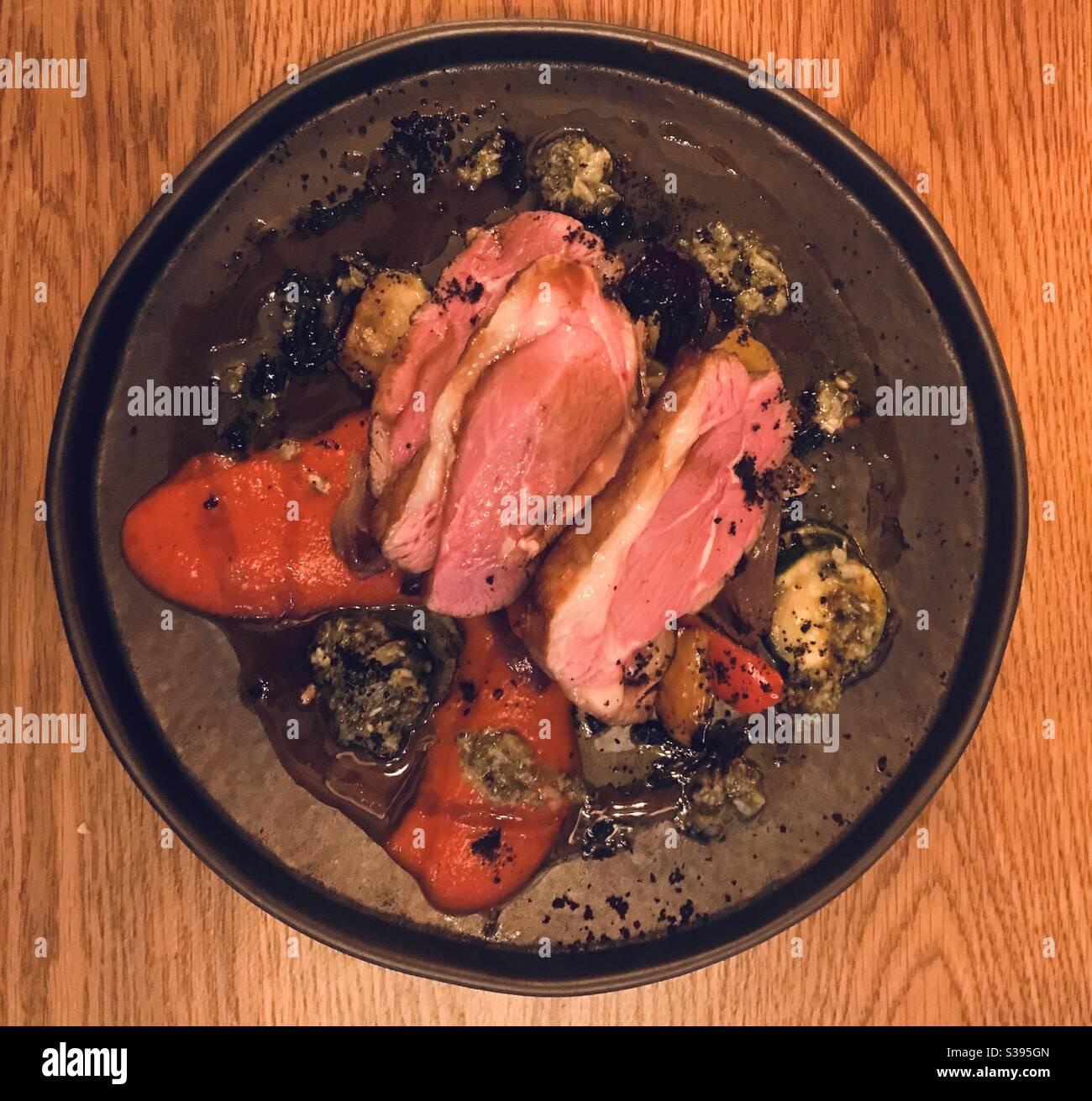 Lamb dish at Dexter’s, Carmarthen, Wales Stock Photo - Alamy