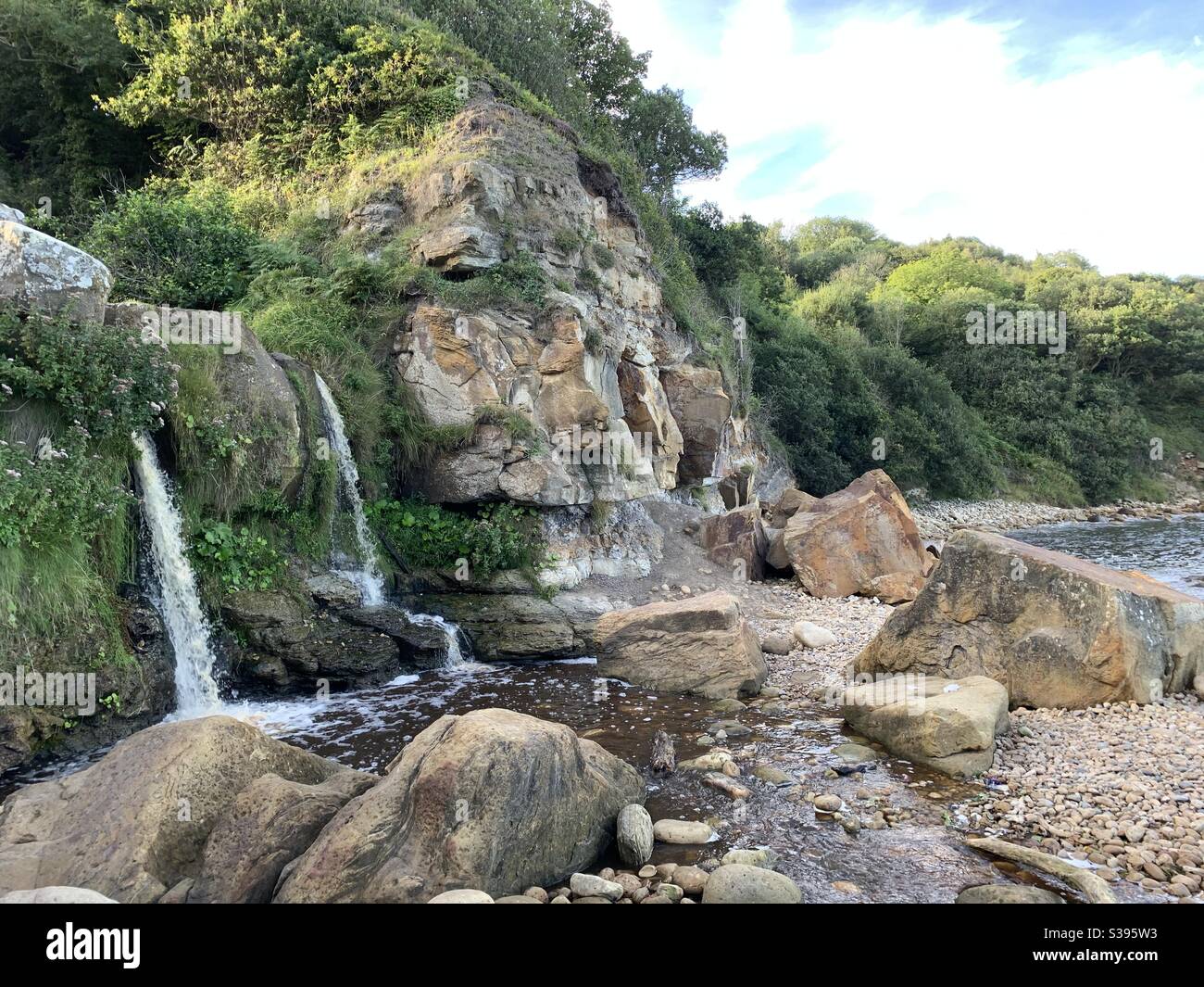 Hayburn wyke waterfall hi-res stock photography and images - Alamy