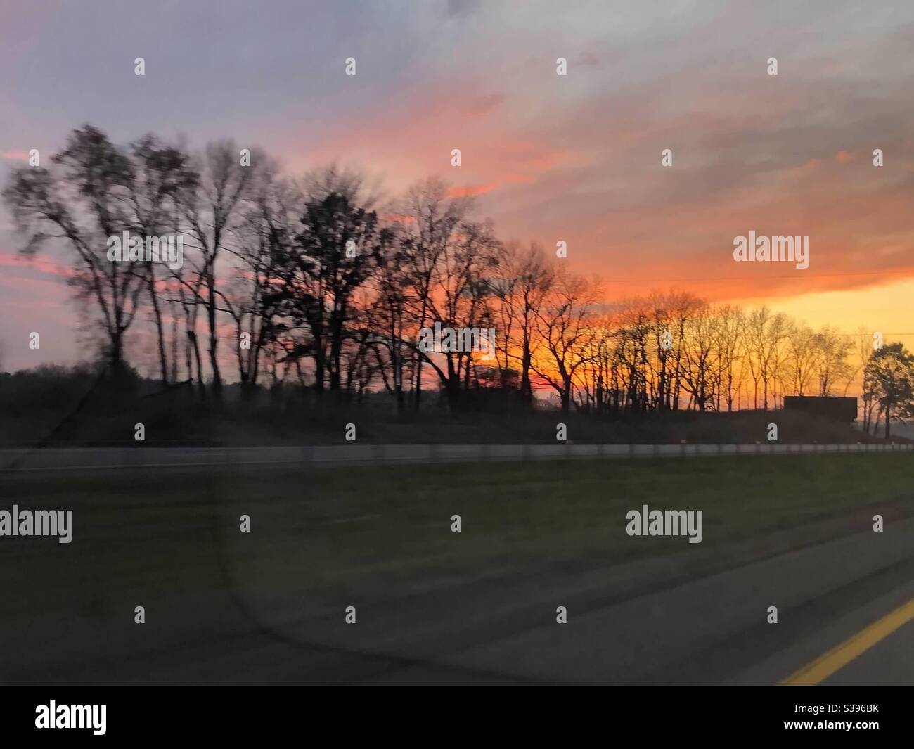 Michigan fall sunset Stock Photo - Alamy