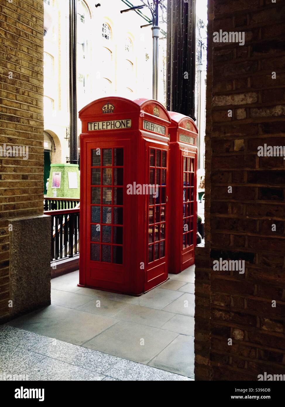 The iconic red telephone box in London Stock Photo - Alamy