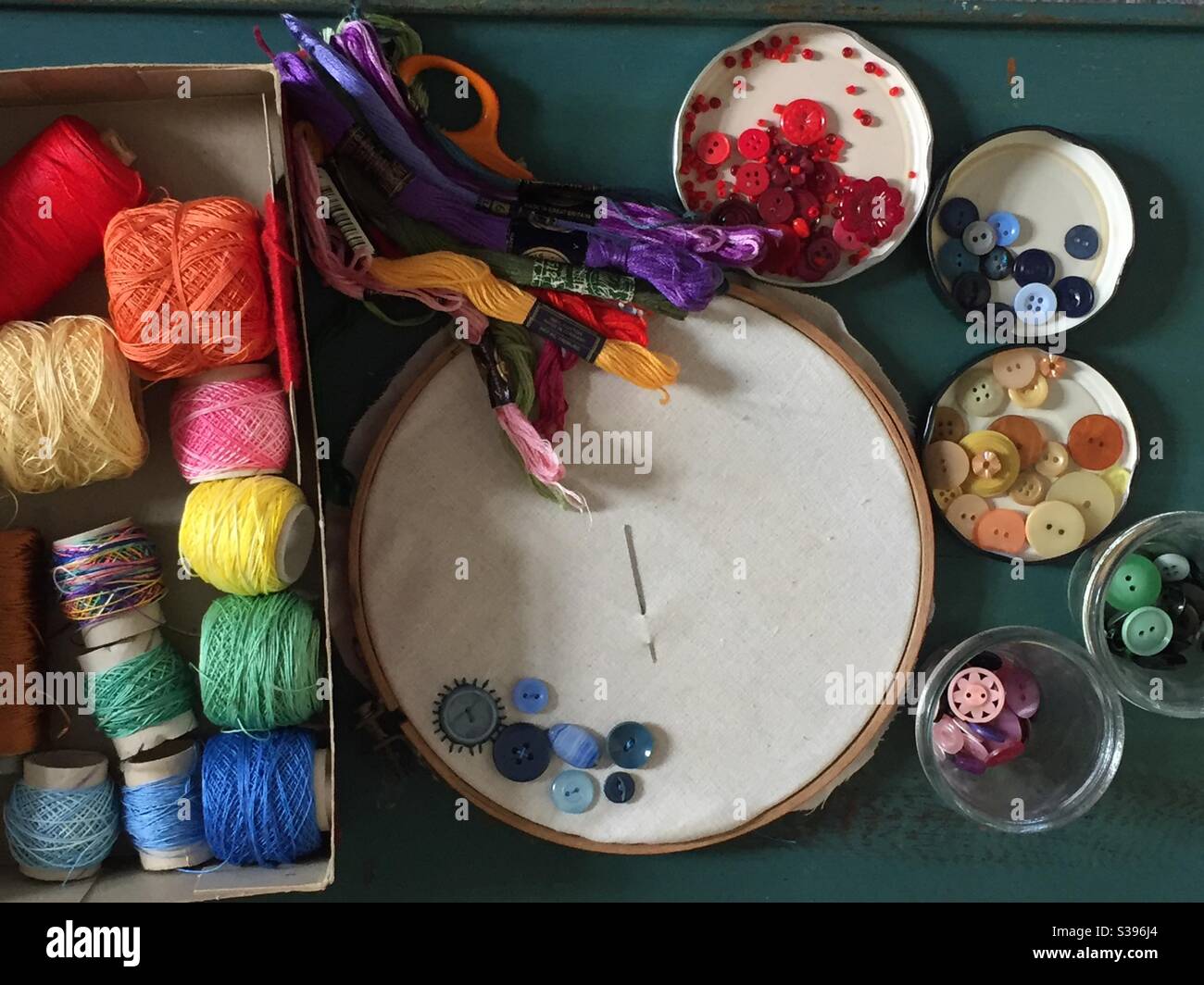 Hoop embroidery hi-res stock photography and images - Alamy