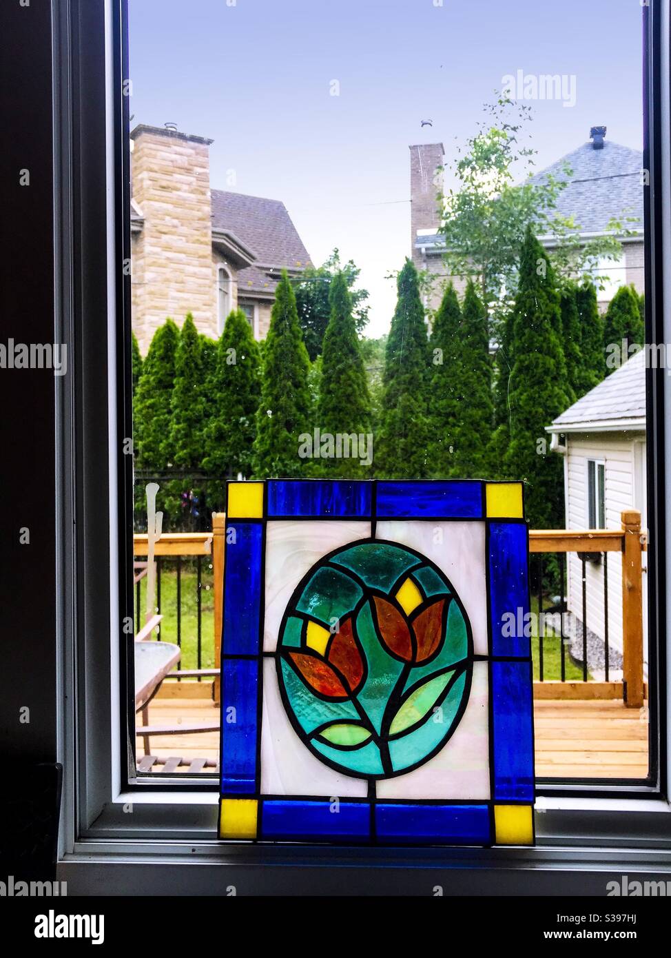 Floral window hi-res stock photography and images - Alamy