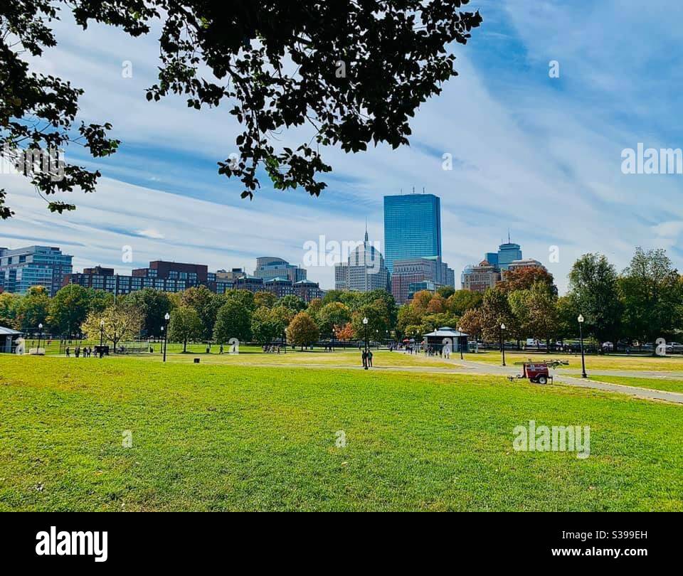 Boston sky line hi-res stock photography and images - Alamy
