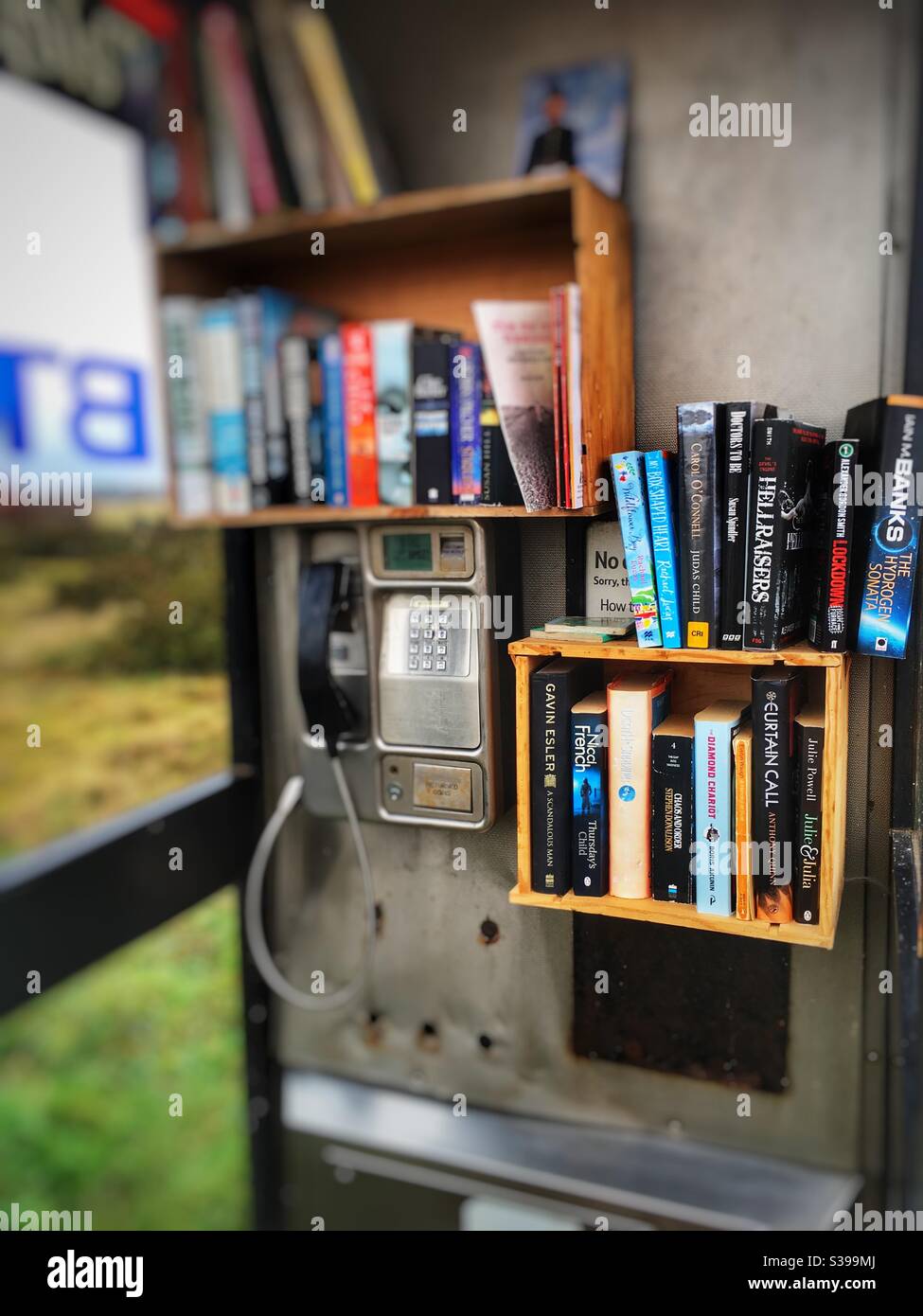 Inside public telephone box hi-res stock photography and images - Alamy