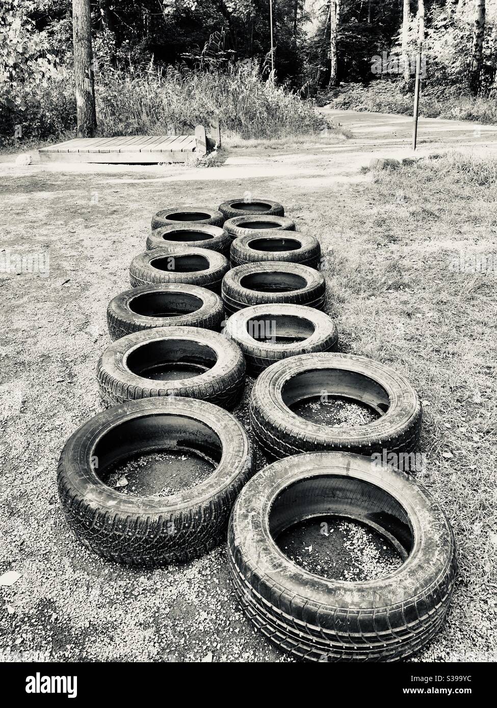 Gym tires hi-res stock photography and images - Alamy