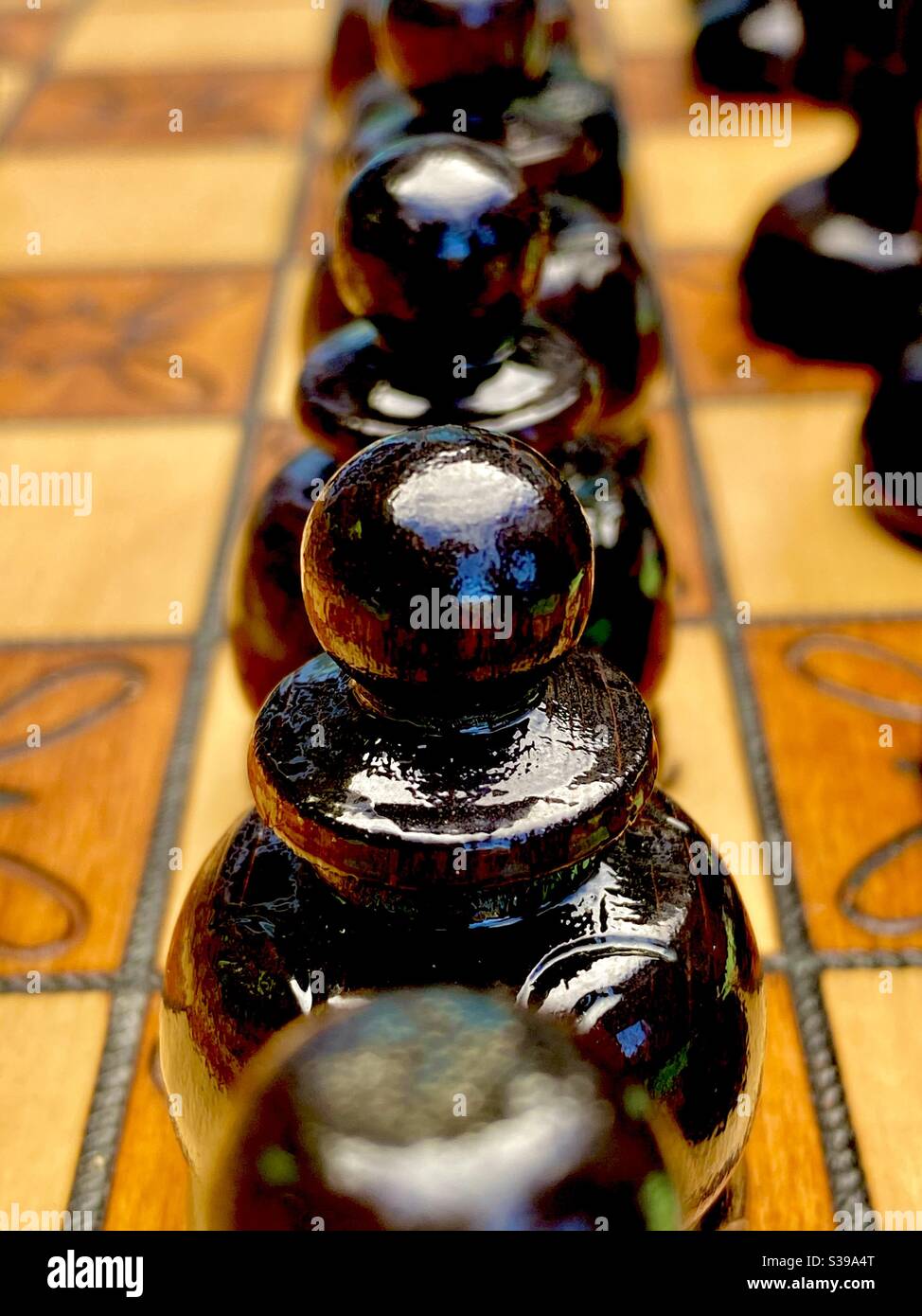 Wooden pawns hi-res stock photography and images - Alamy