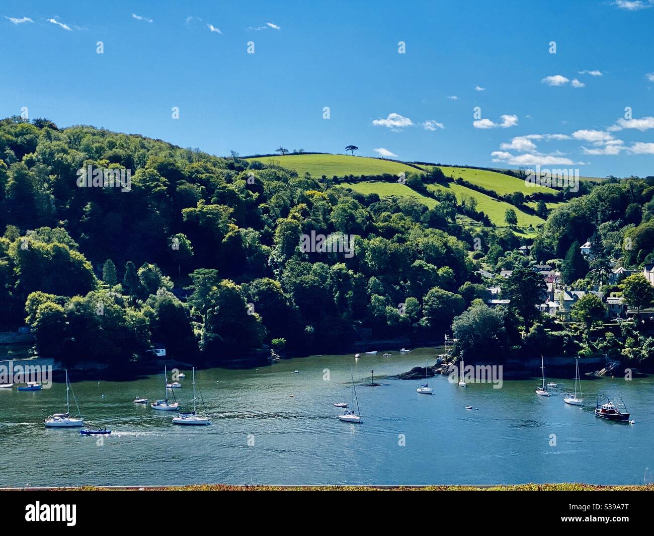 Dartmouth estuary Devon UK Stock Photo - Alamy