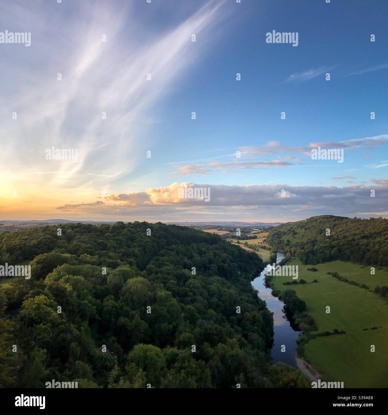 River wye sunset hi-res stock photography and images - Alamy
