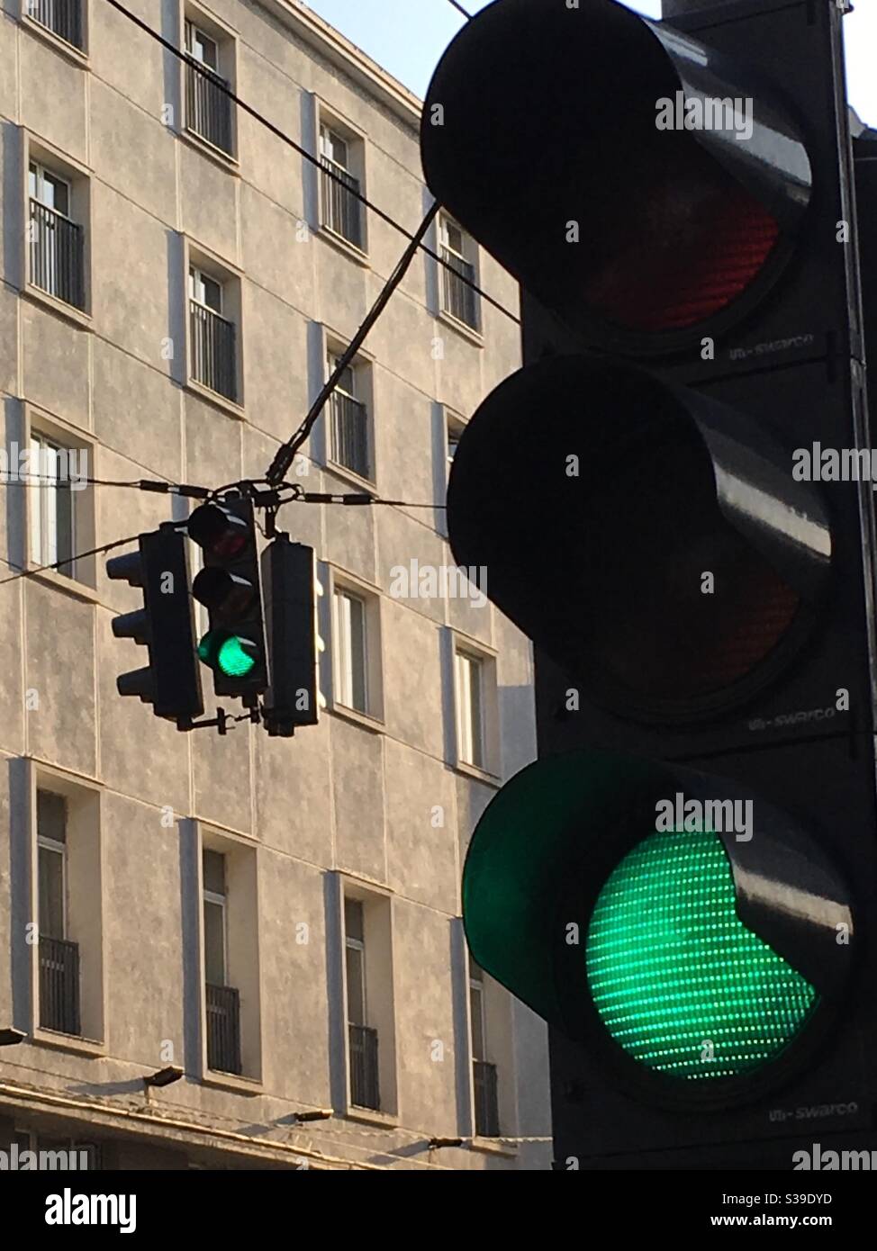 Hanging Traffic Light Cables High Resolution Stock Photography and ...