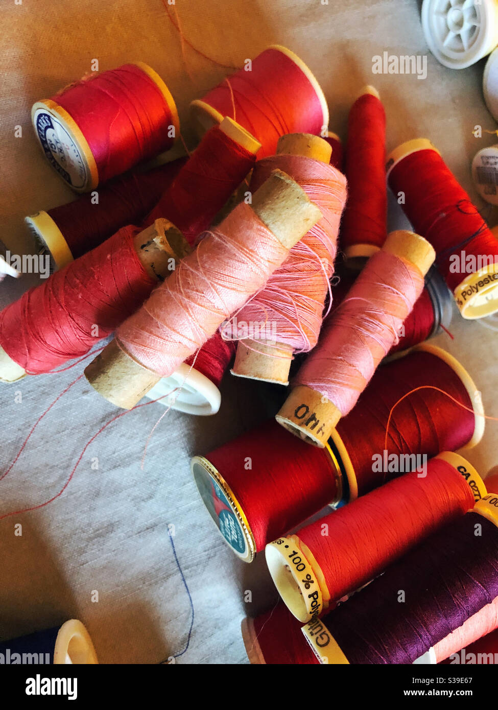 red threads collection Stock Photo - Alamy