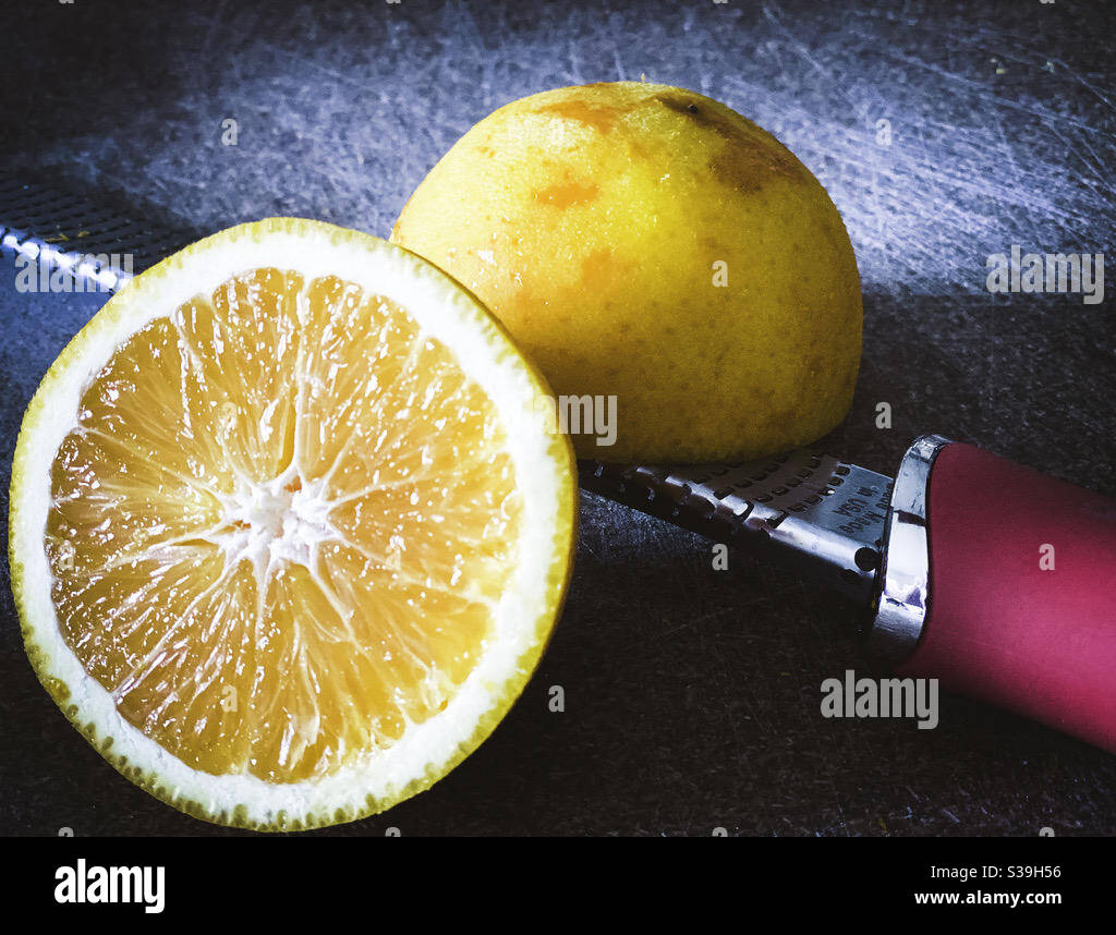 Oranges zest hi-res stock photography and images - Alamy