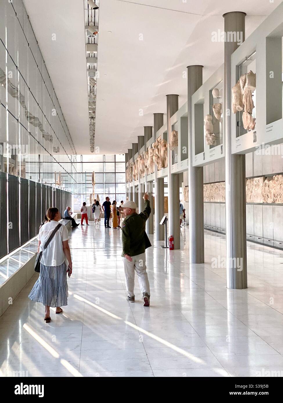 The Parthenon Gallery, The Acropolis Museum, Athens, Greece Stock Photo ...