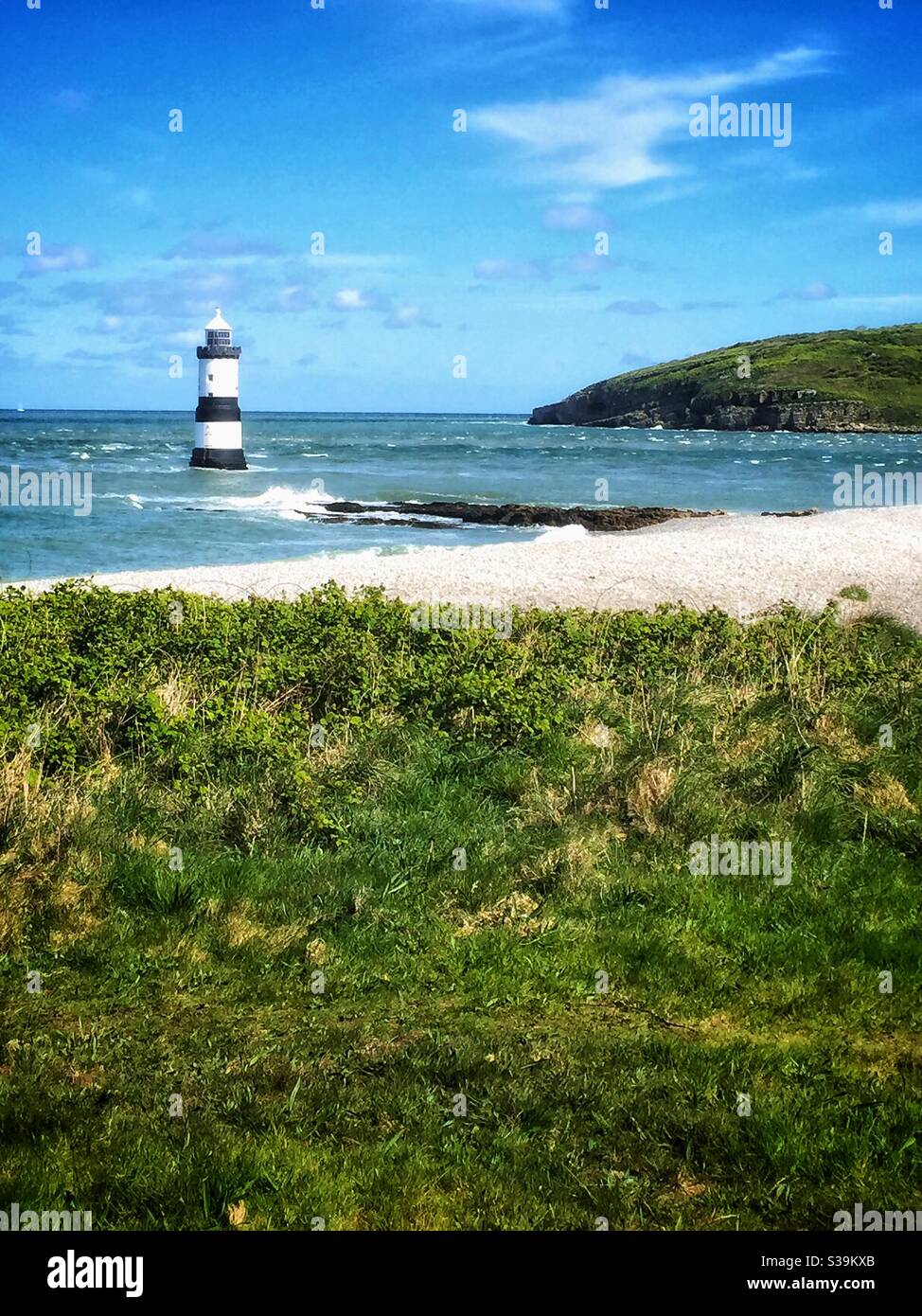 Lighthouse in wales hi-res stock photography and images - Alamy