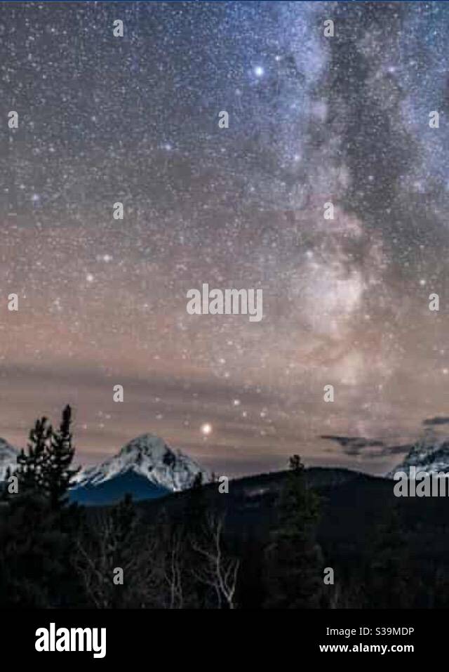 Amazing night sky Stock Photo - Alamy
