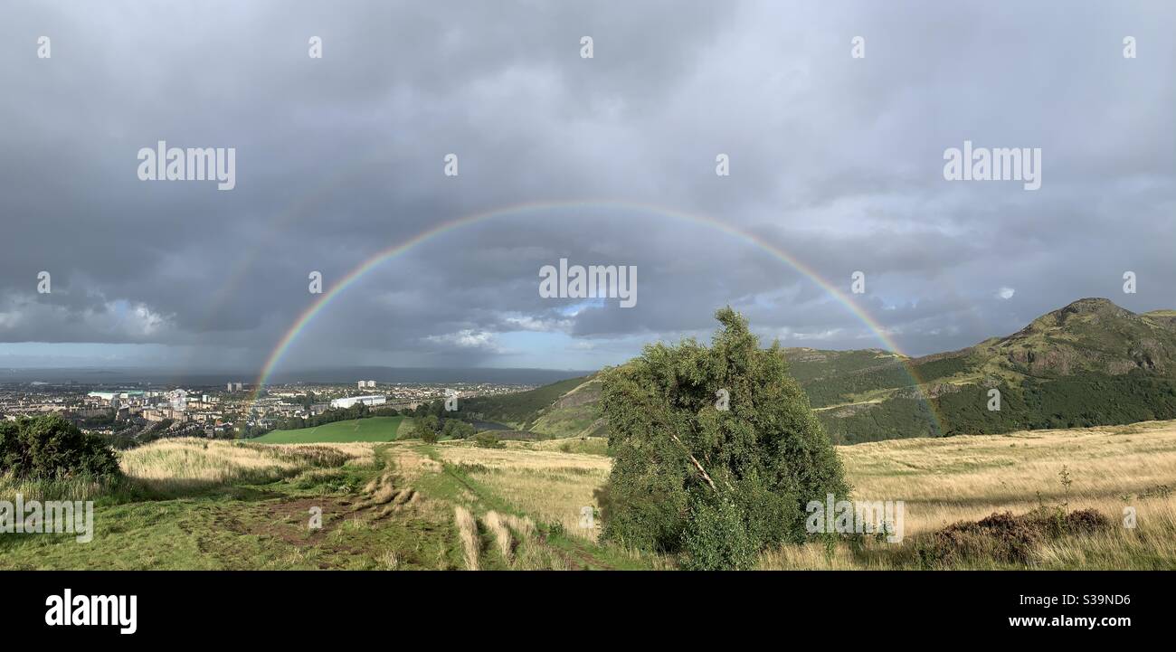 A double rainbow hi-res stock photography and images - Alamy