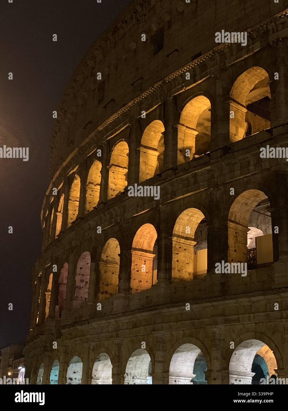 Colosseum at Night Stock Photo - Alamy