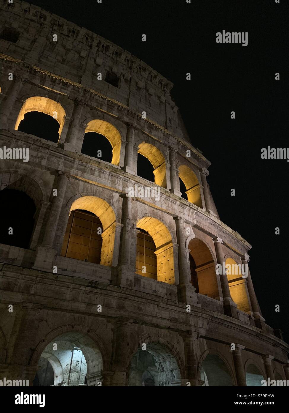Colosseum at Night Stock Photo - Alamy