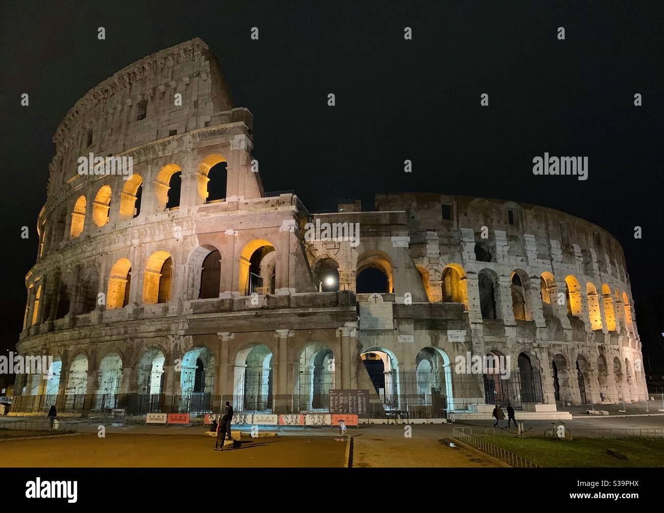 Colosseum at Night Stock Photo - Alamy