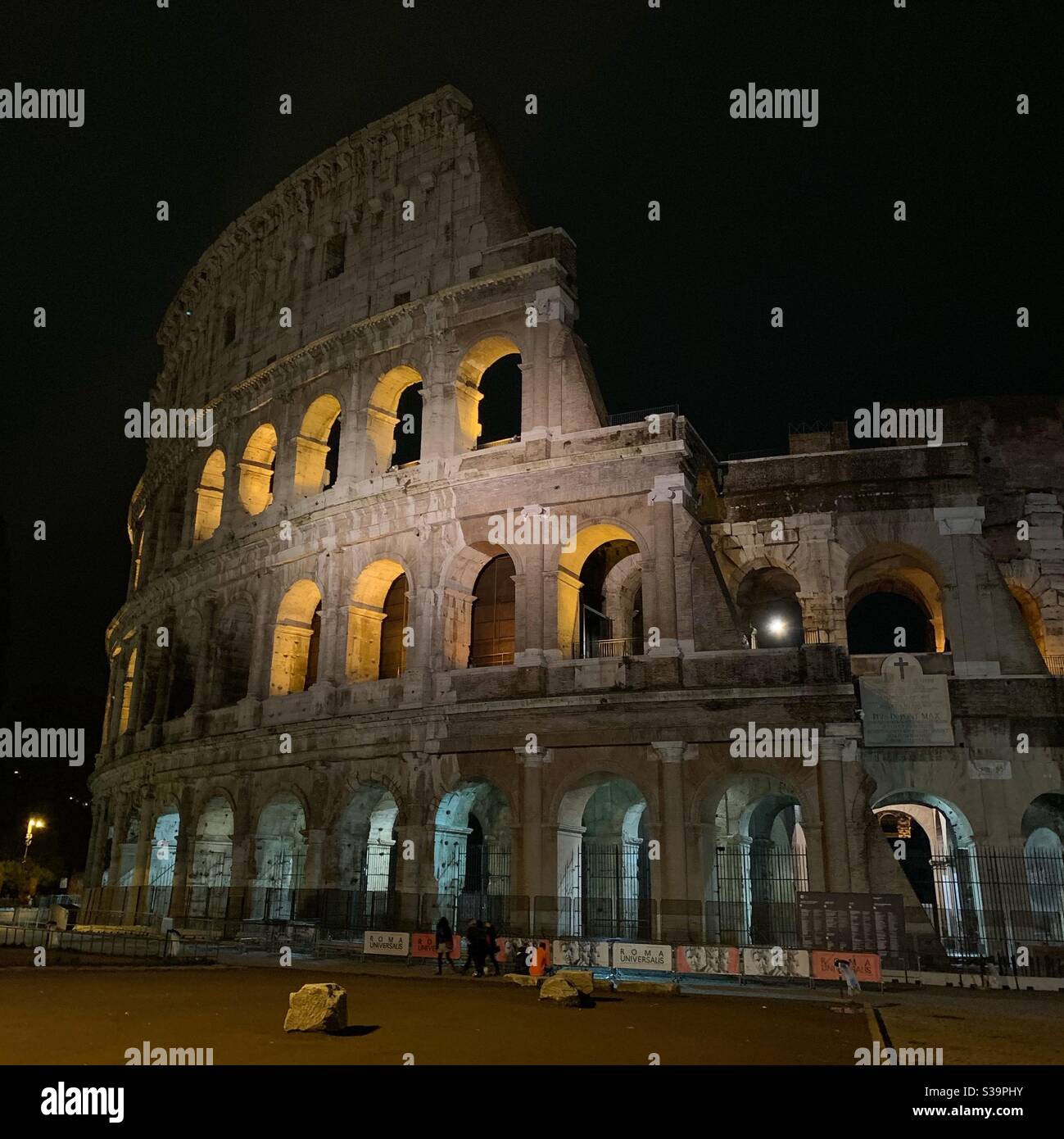 Colosseum at Night Stock Photo - Alamy