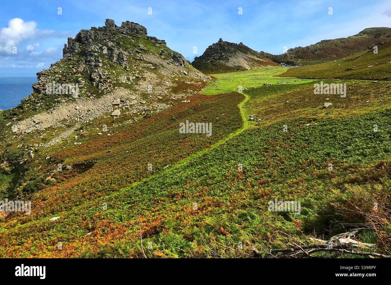 Valley of the rocks devon Stock Photo - Alamy