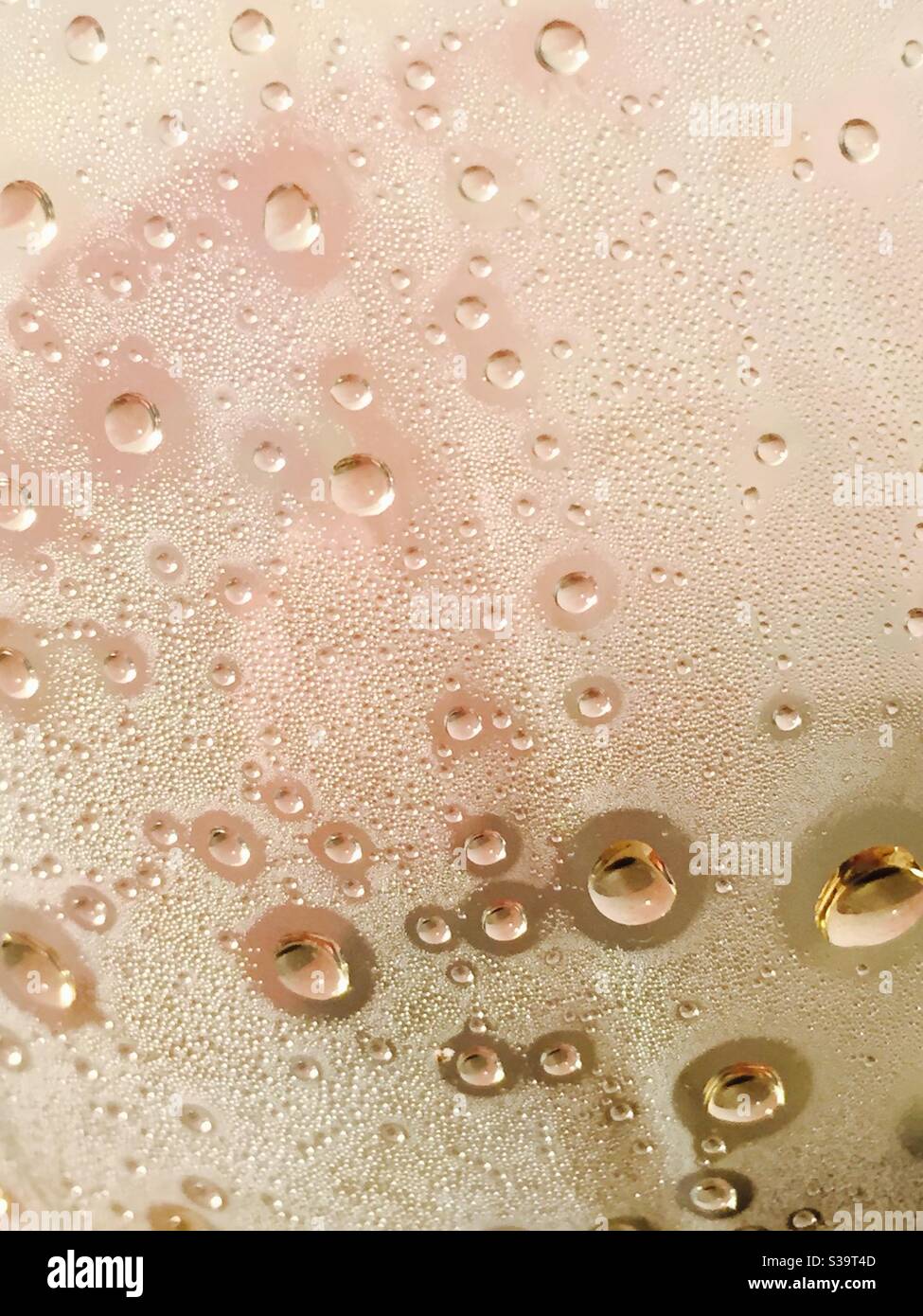 Water droplets, condensation on glass Stock Photo - Alamy