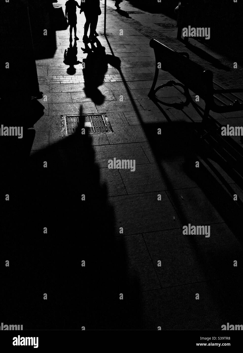 Shadow shadows child Black and White Stock Photos & Images - Alamy