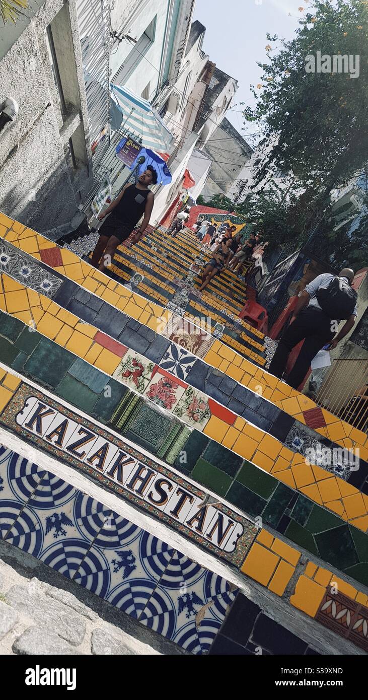Famous steps rio hi-res stock photography and images - Alamy