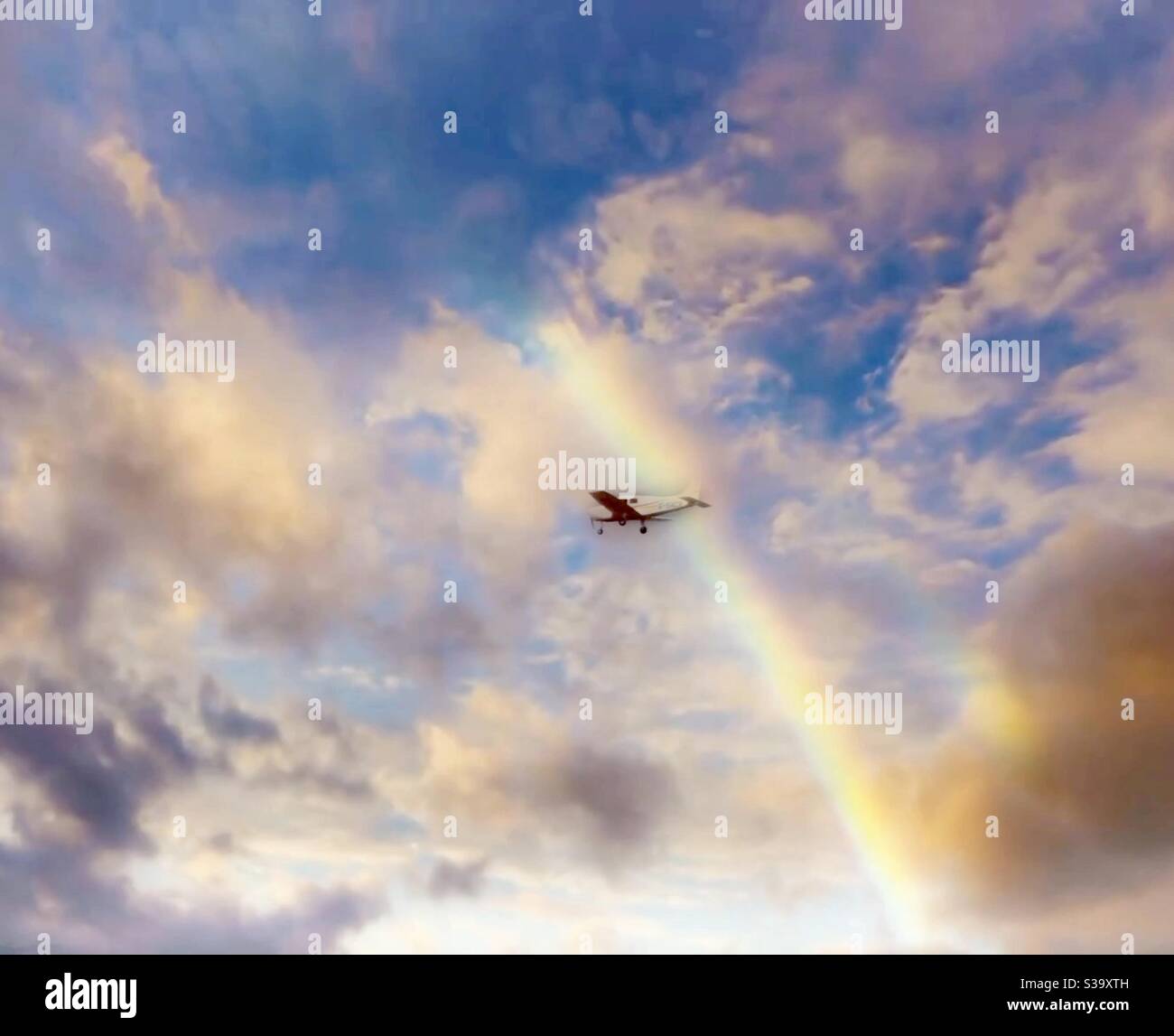Airplane Rainbow Colours High Resolution Stock Photography and Images ...