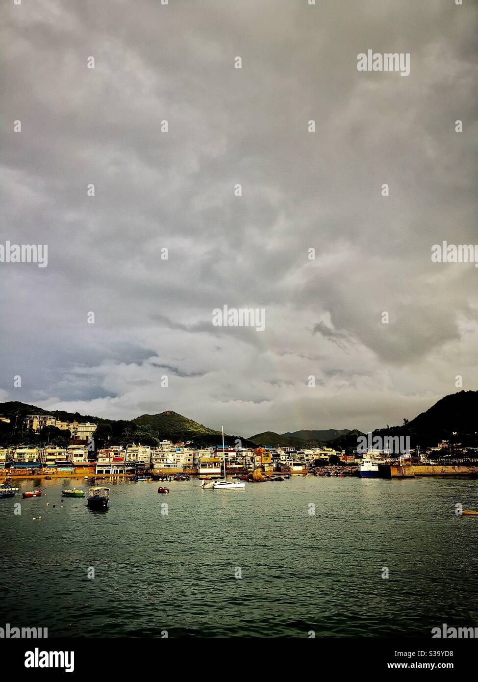 Yung Shue Wan village on Lamma Island in Hong Kong Stock Photo - Alamy