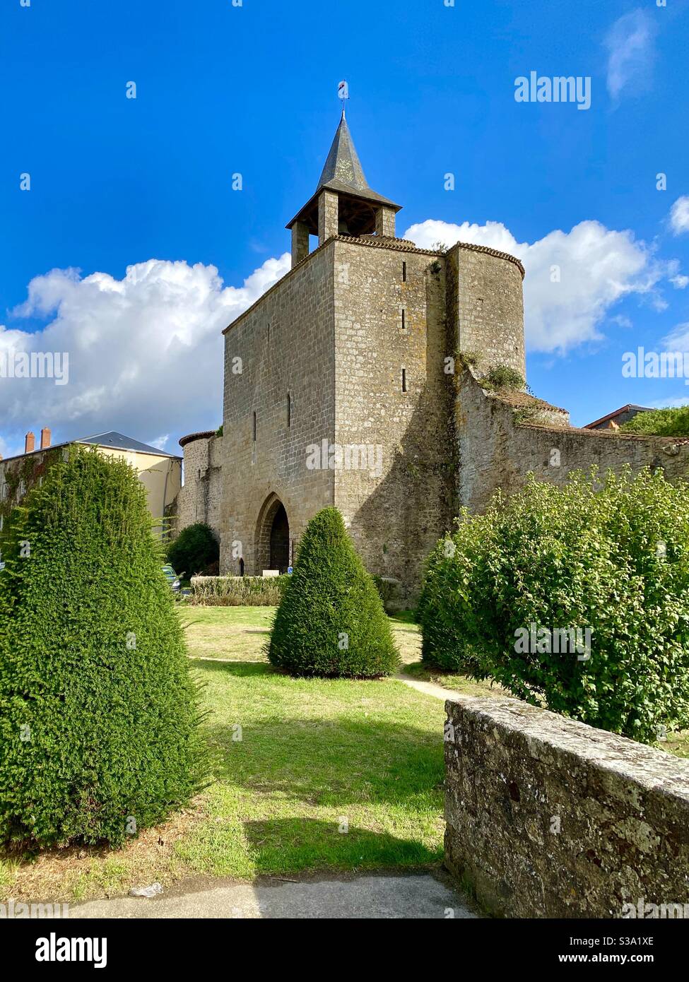 The Citadel gateway Parthenay France Stock Photo - Alamy