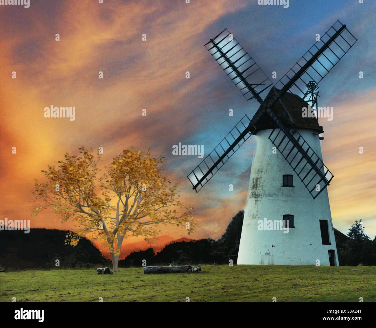 Windmill at Blackpool Stock Photo - Alamy