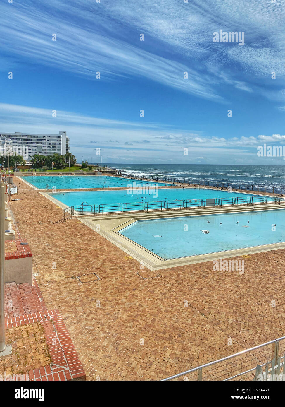 Seapoint municipal swimming pools, Cape Town,South Africa Stock Photo ...