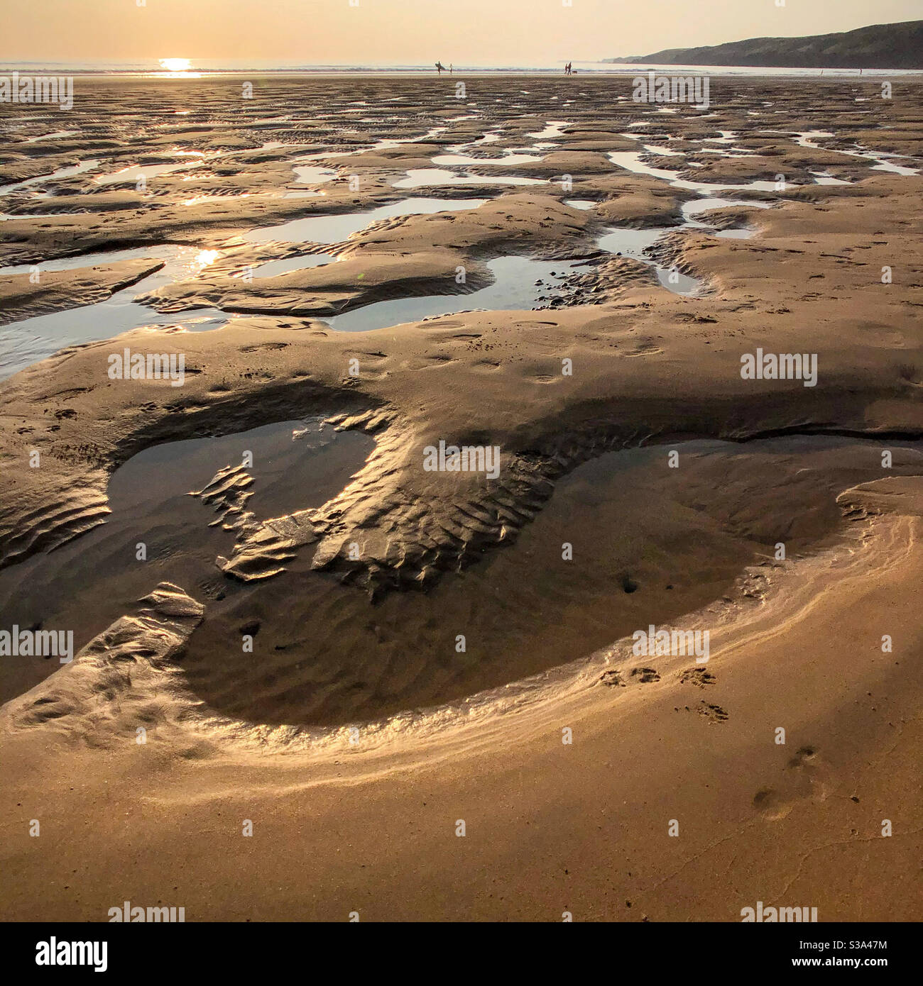 Patterns in the sand Stock Photo - Alamy
