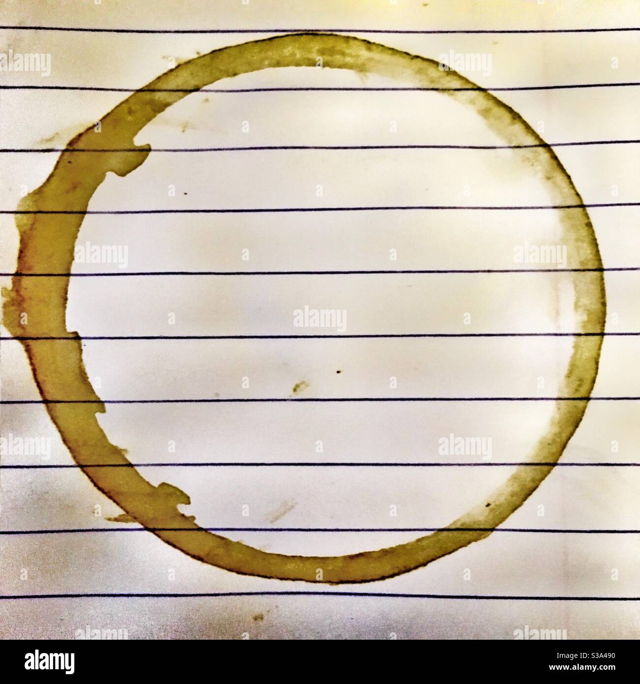 Coffee Stained Lined Paper