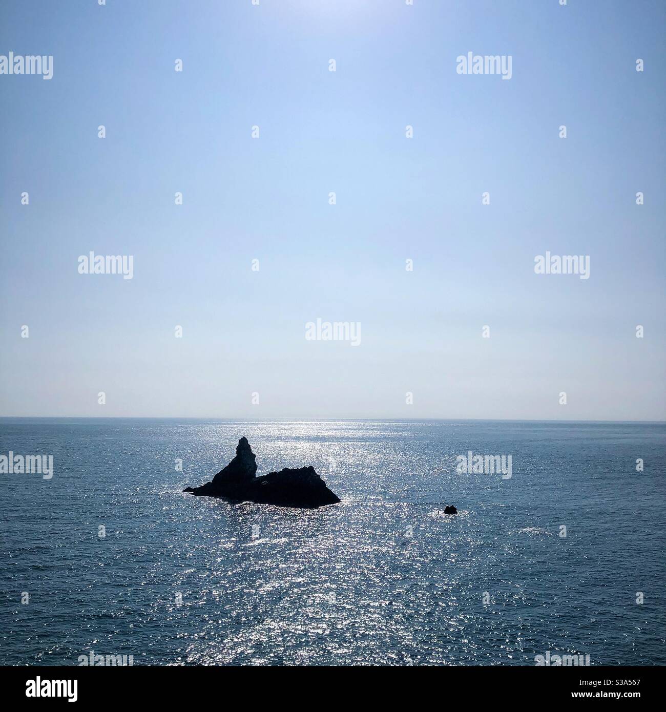Church Rock at Broadhaven beach Stock Photo - Alamy