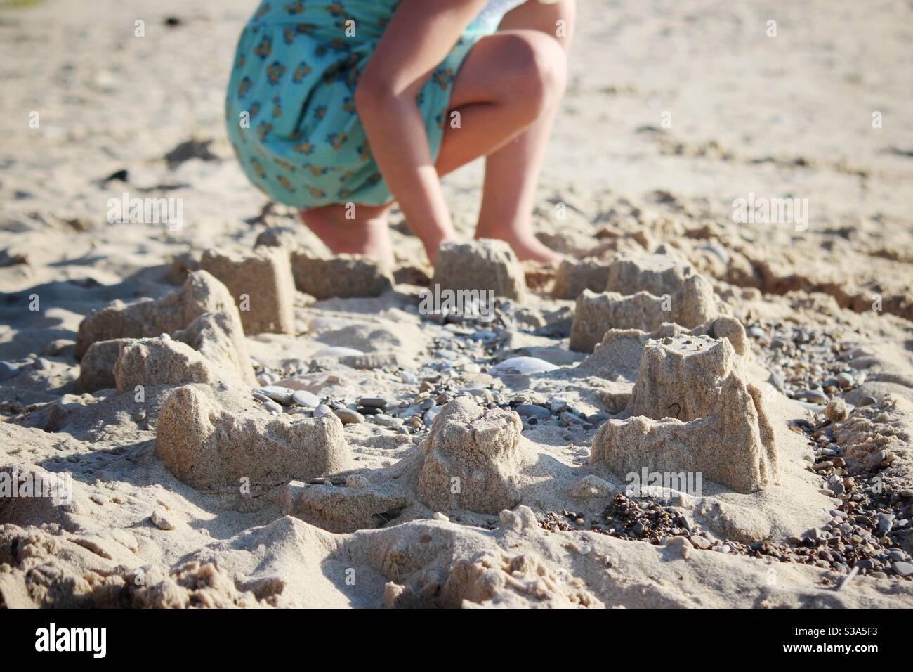 Girl Sandcastle High Resolution Stock Photography and Images - Alamy