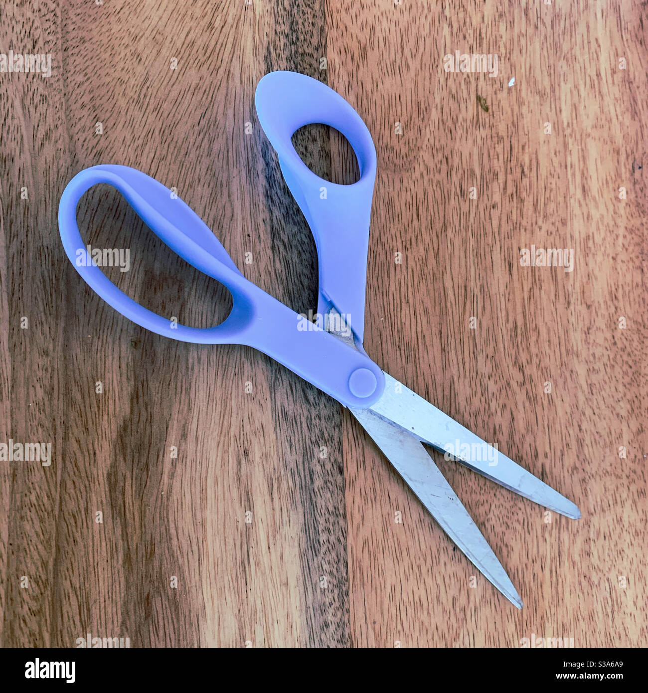 Blue handled scissors hi-res stock photography and images - Alamy