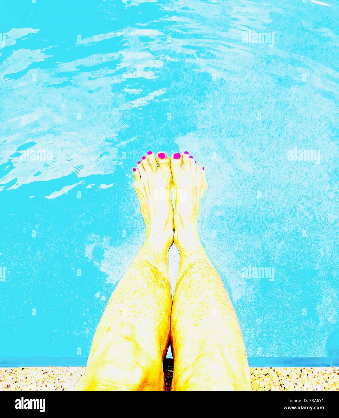 Pool legs hi-res stock photography and images - Alamy