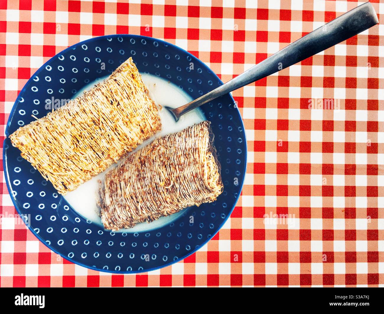Shedded Wheat breakfast cereal Stock Photo - Alamy
