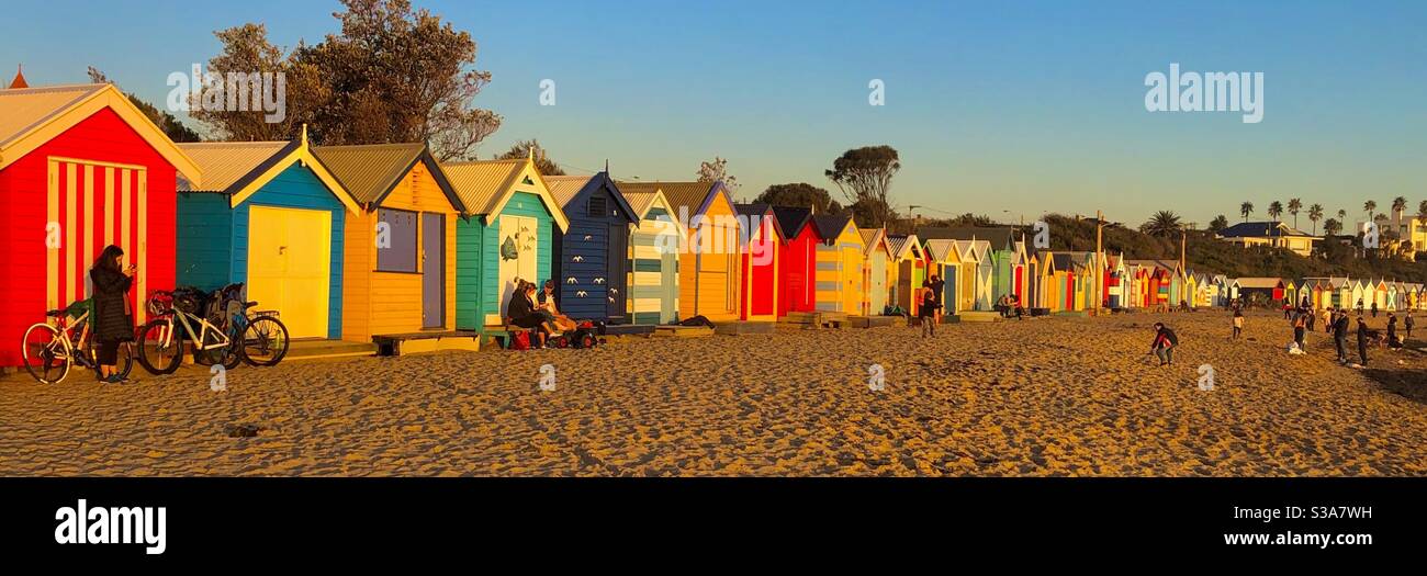 Bathing box brighton beach melbourne hi-res stock photography and ...