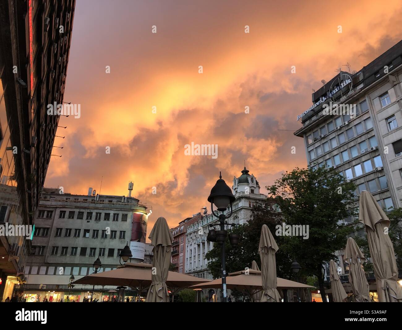 Sunset belgrade hi-res stock photography and images - Alamy