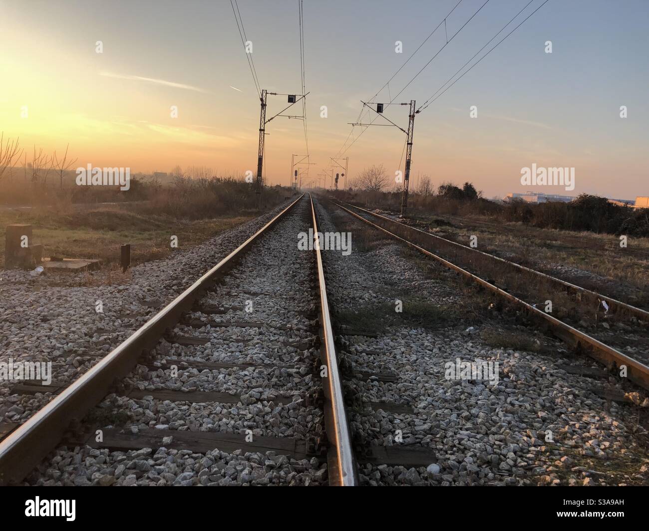 Empty railroad hi-res stock photography and images - Alamy