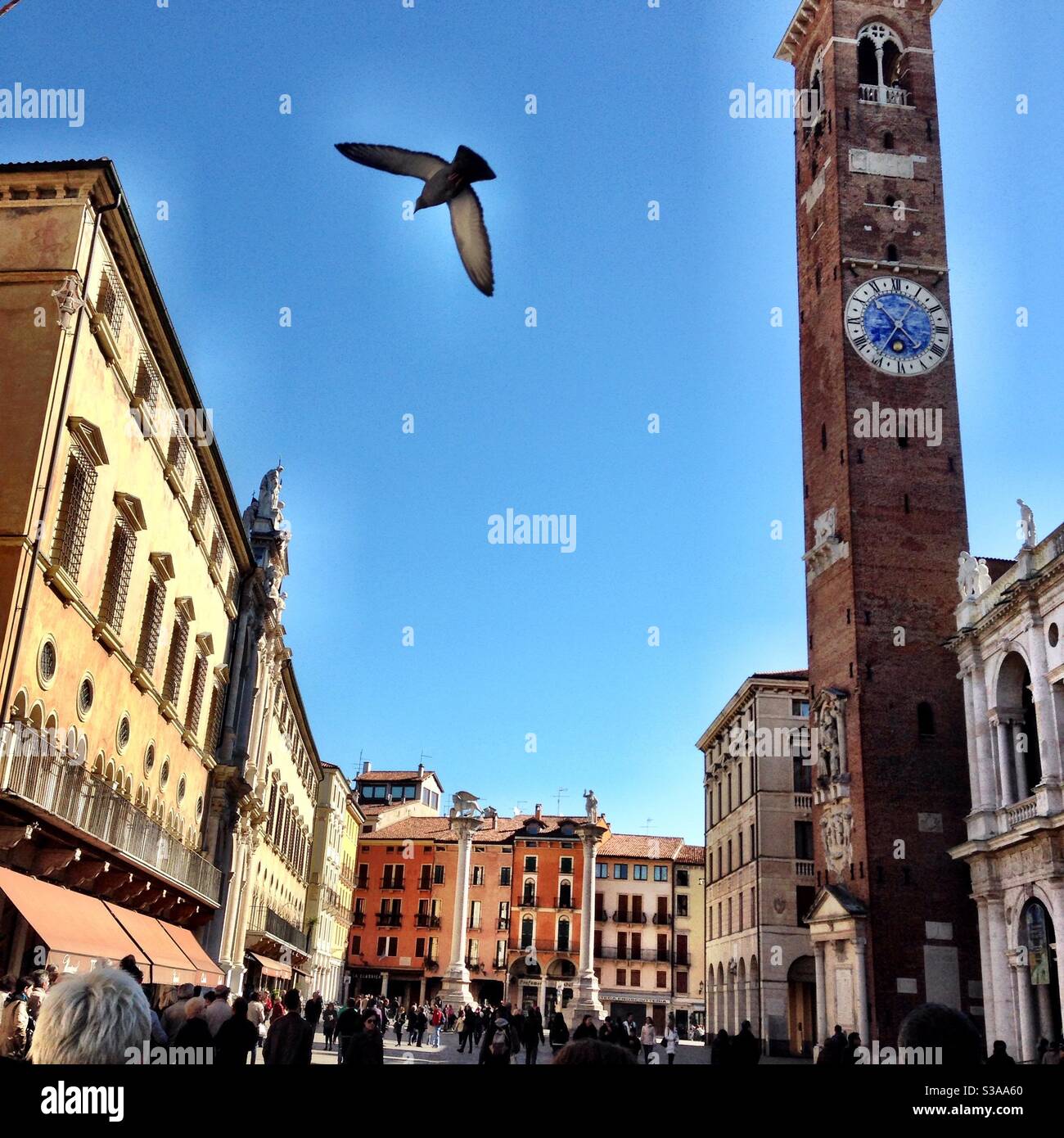 City of Ferrara in Italy Square piazza cattedrale Stock Photo - Alamy