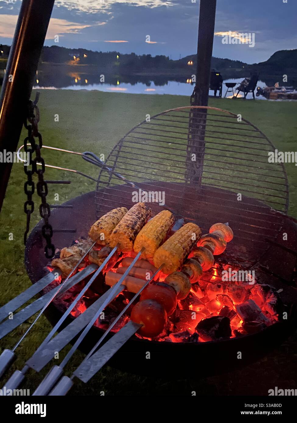 Grill night hi-res stock photography and images - Alamy