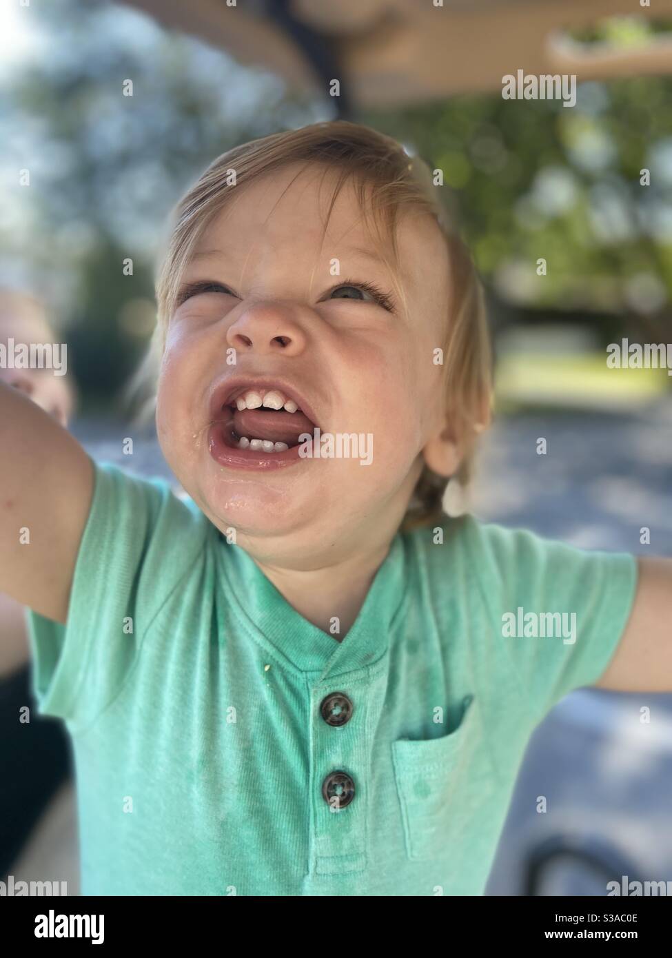 Baby excited hi-res stock photography and images - Alamy
