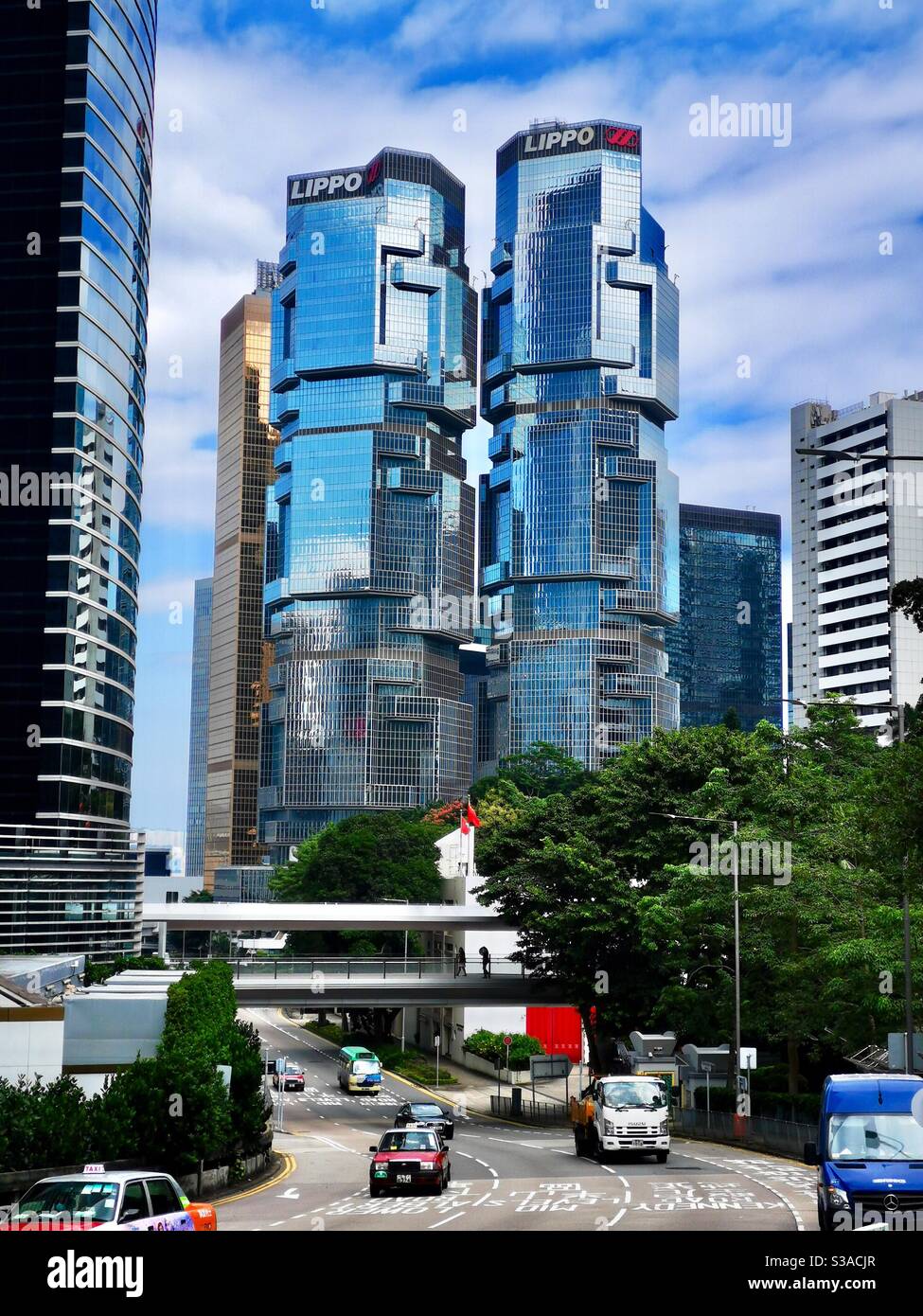 lippo twin towers in Admiralty, Hong kong Stock Photo - Alamy