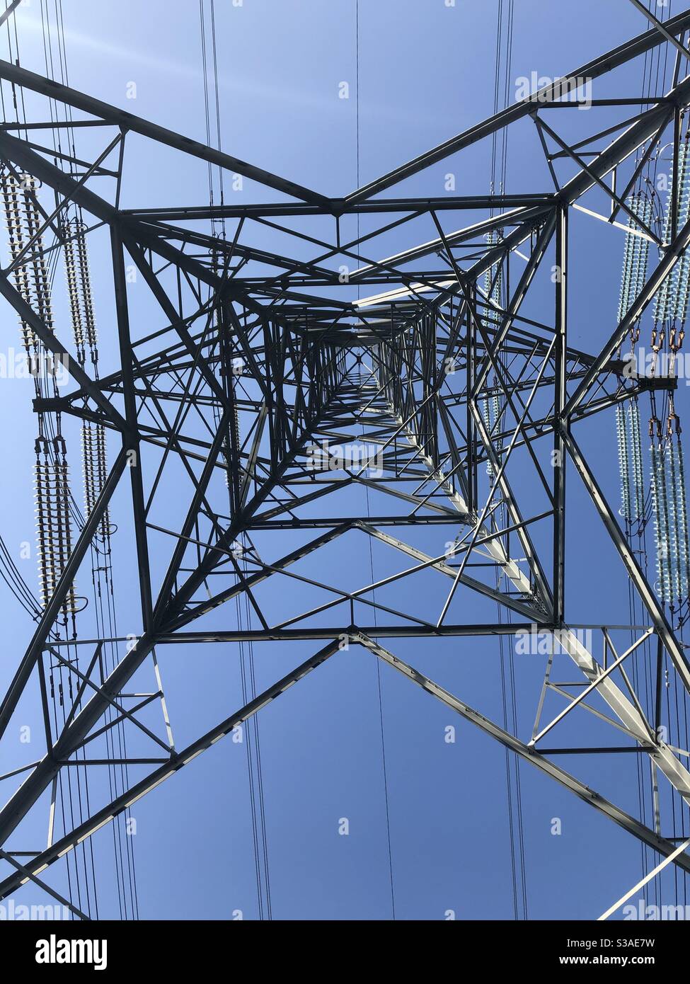 Underneath pylon hi-res stock photography and images - Alamy